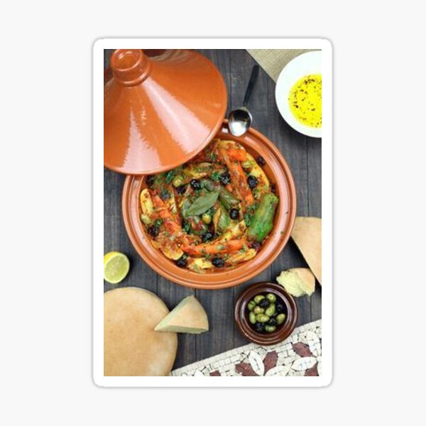 "moroccan tajine in sticker gift fo girls and adult" Sticker for Sale ...