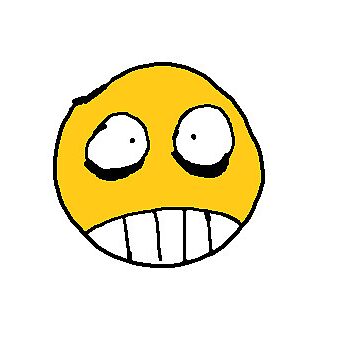 "Cursed Emoji: Fear" Sticker for Sale by Lane-P-Art | Redbubble