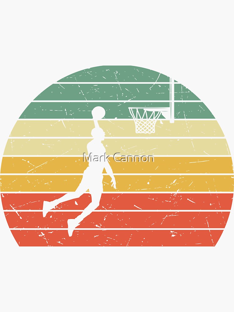 "Colorful Basketball Logo" Sticker for Sale by KingKongBrody | Redbubble