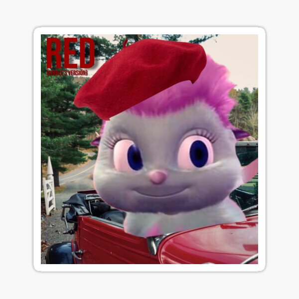 "Bibble Red (TV) Taylor Swift Album Cover" Sticker for Sale by ...