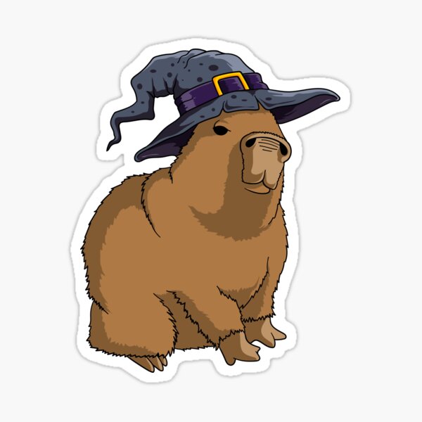 "capybara gift and capybara halloween costume" Sticker for Sale by ...