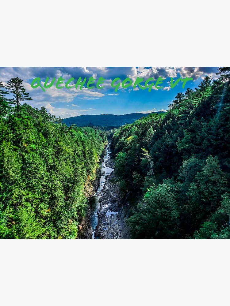 "QUECHEE GORGE VT" Sticker for Sale by SalsaNSuch | Redbubble