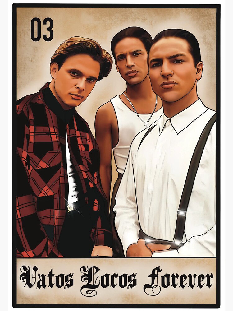 "vatos locos" Sticker for Sale by Y-ssef | Redbubble