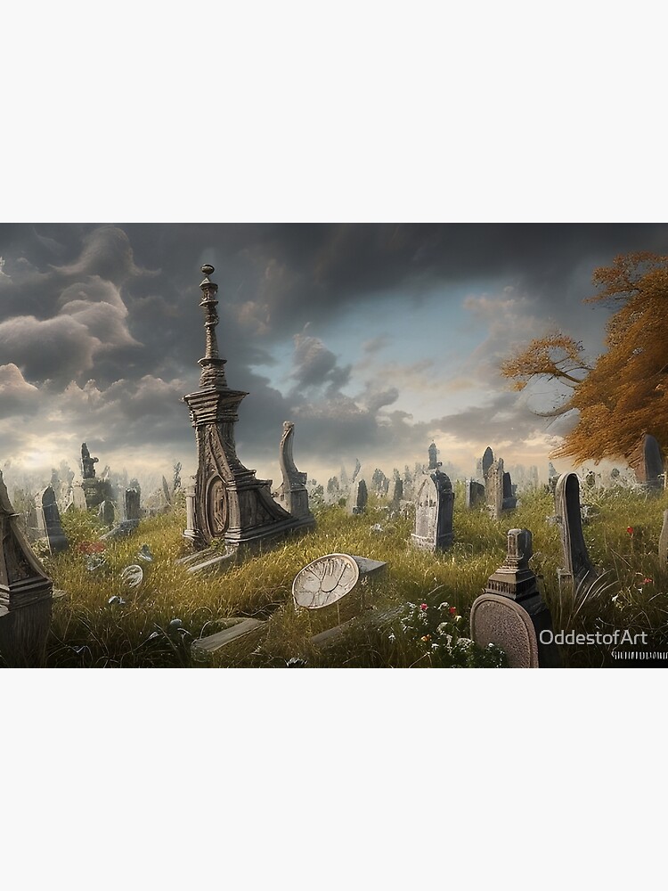 "Old Graveyard" Poster for Sale by OddestofArt | Redbubble
