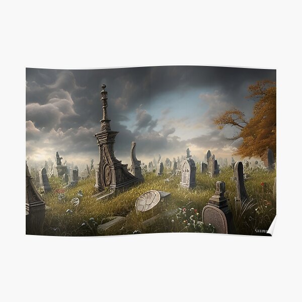 "Old Graveyard" Poster for Sale by OddestofArt | Redbubble