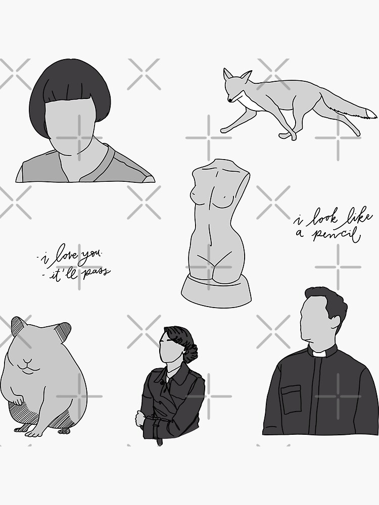 "Fleabag aesthetic" Sticker for Sale by cine-fille | Redbubble