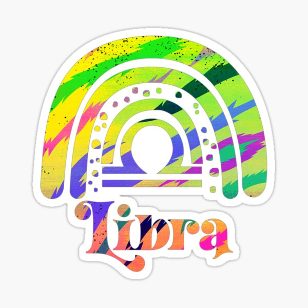 "Libra Tiger " Sticker for Sale by MyStarSign | Redbubble
