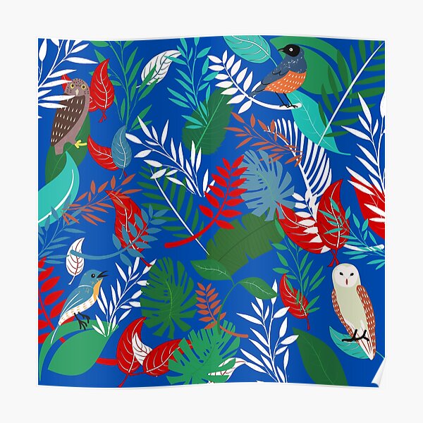 "Tropical Colourful Rainforest " Poster for Sale by RiadMannan | Redbubble
