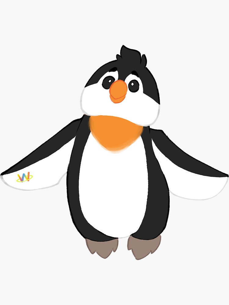 "Webkinz Penguin" Sticker for Sale by LeporidaeDaze | Redbubble