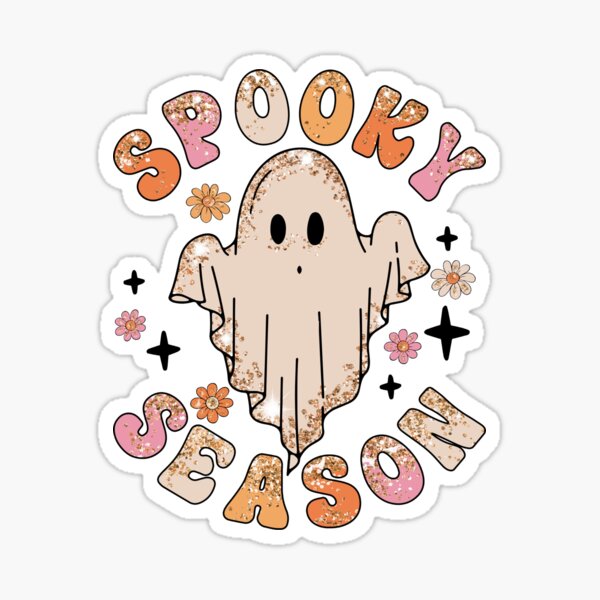 "Spooky season" Sticker for Sale by pnkpopcorn | Redbubble