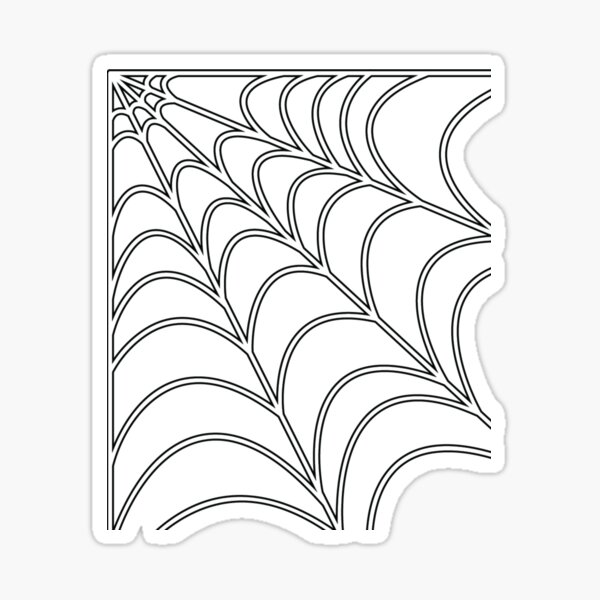 "Spider Web Design" Sticker for Sale by Byoudesigns | Redbubble