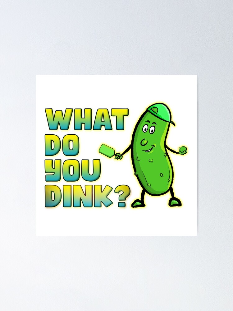 "Funny pickle playing pickleball" Poster for Sale by Jarek-Design ...