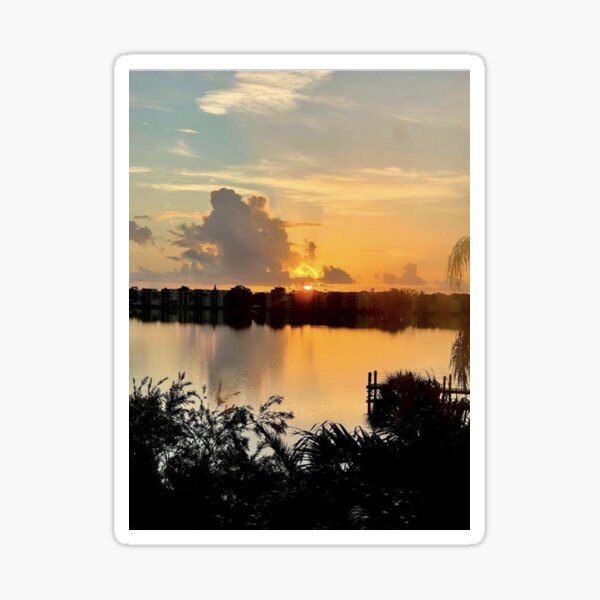 "Sunrise in Florida" Sticker for Sale by wlclarke | Redbubble