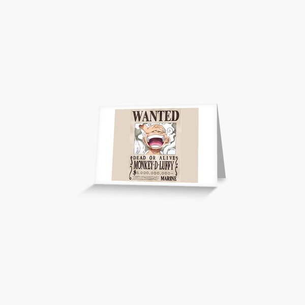 "One Piece Monkey D Luffy Gear 5 Wanted Poster , One Piece Nika Sun God ...
