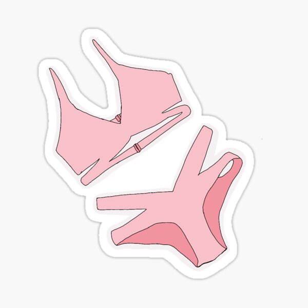 "pink bikini" Sticker for Sale by Sofiv10 | Redbubble