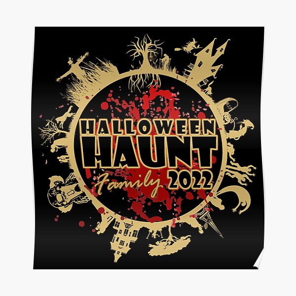 "This Halloween Haunt Family 2022 design is available exclusively for ...