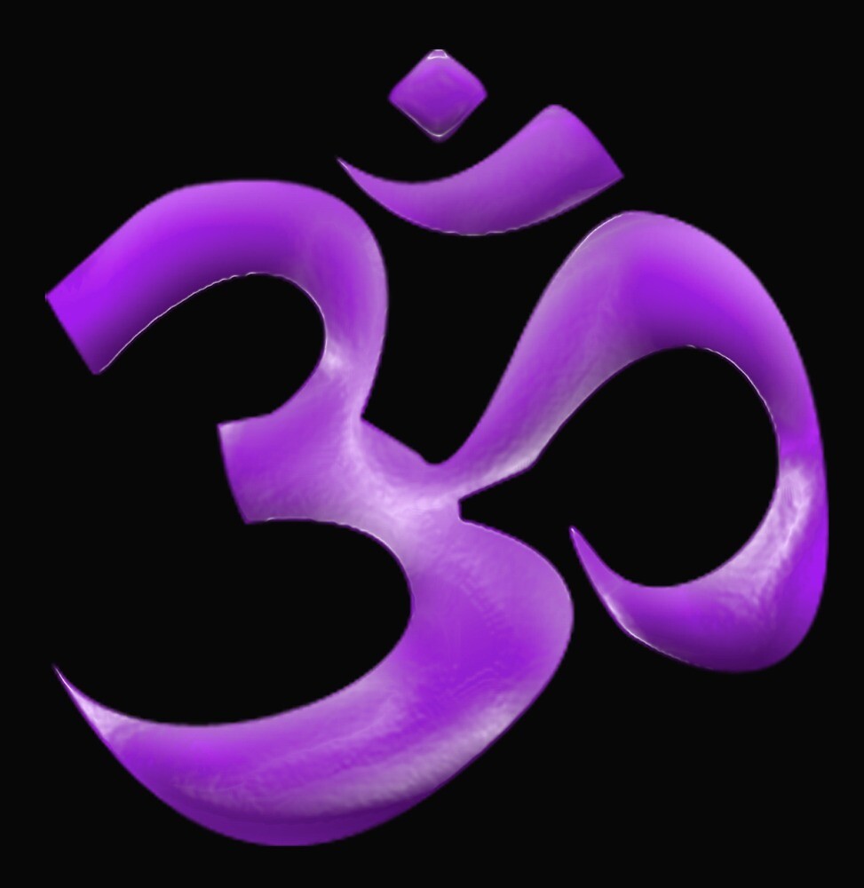 "PURPLE OM" by wickedcartoons | Redbubble