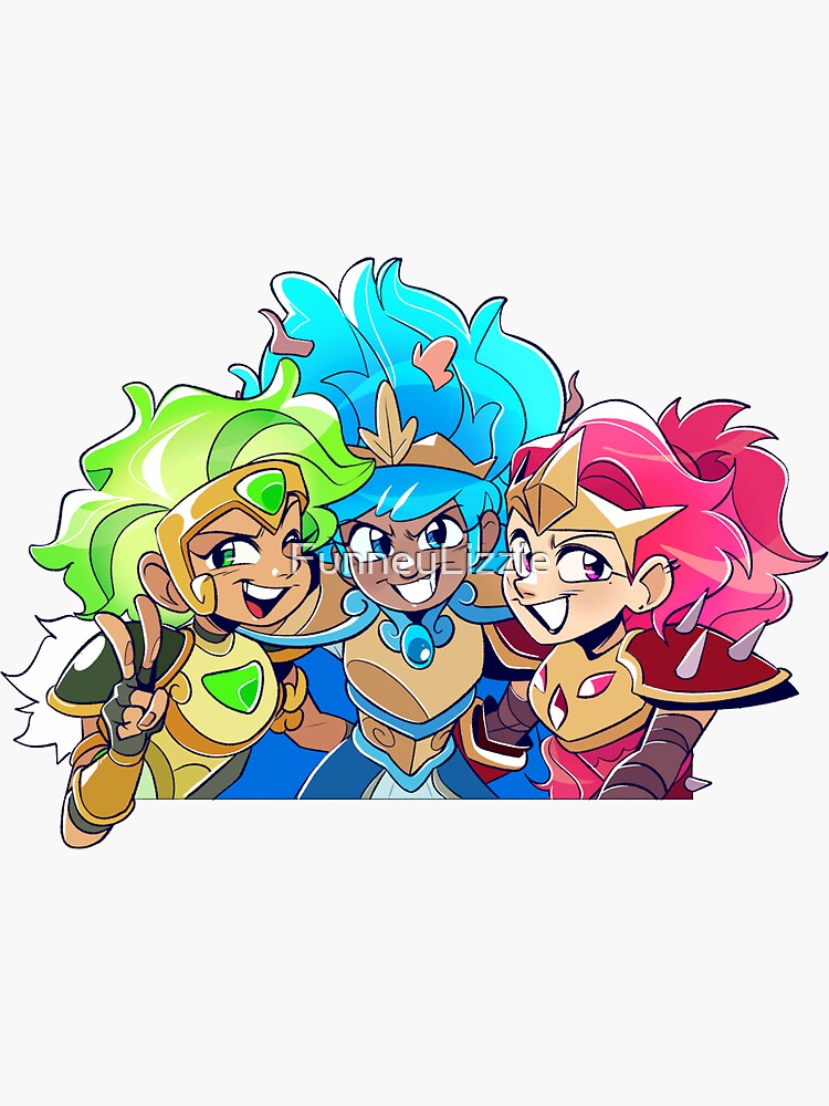 "The Calamity Trio" Sticker for Sale by FunneyLizzie | Redbubble