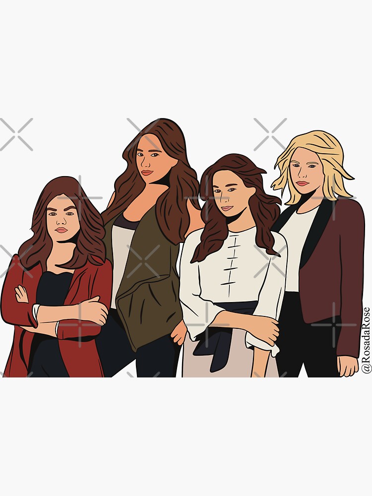 "PLL Girls #11" Sticker for Sale by Rosadarose | Redbubble