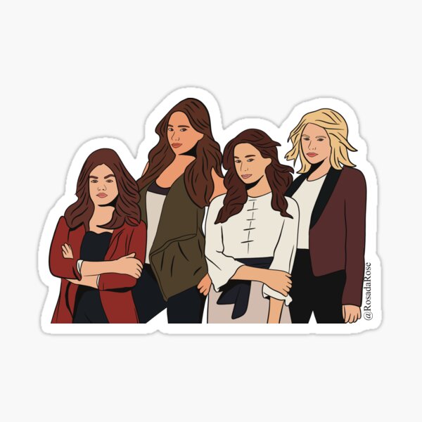 "PLL Girls #11" Sticker for Sale by Rosadarose | Redbubble