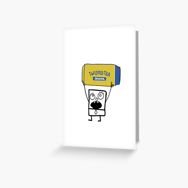 "Doodlebob twisted tea" Greeting Card for Sale by Asiaazeleaa | Redbubble