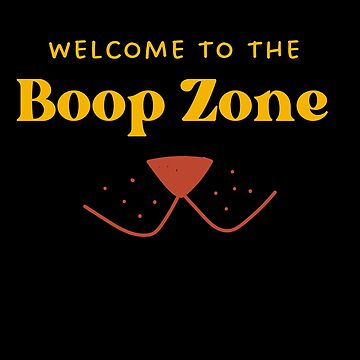 "BOOP ZONE" Sticker for Sale by baldbird | Redbubble