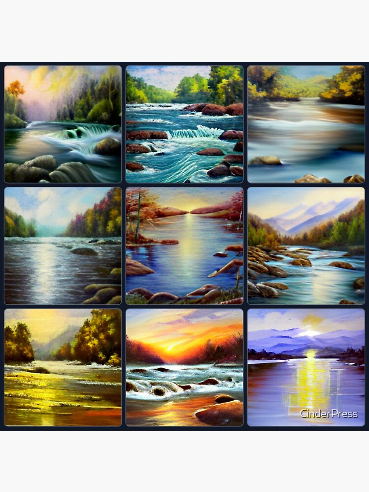 "Rivers Pack" Sticker for Sale by CinderPress | Redbubble