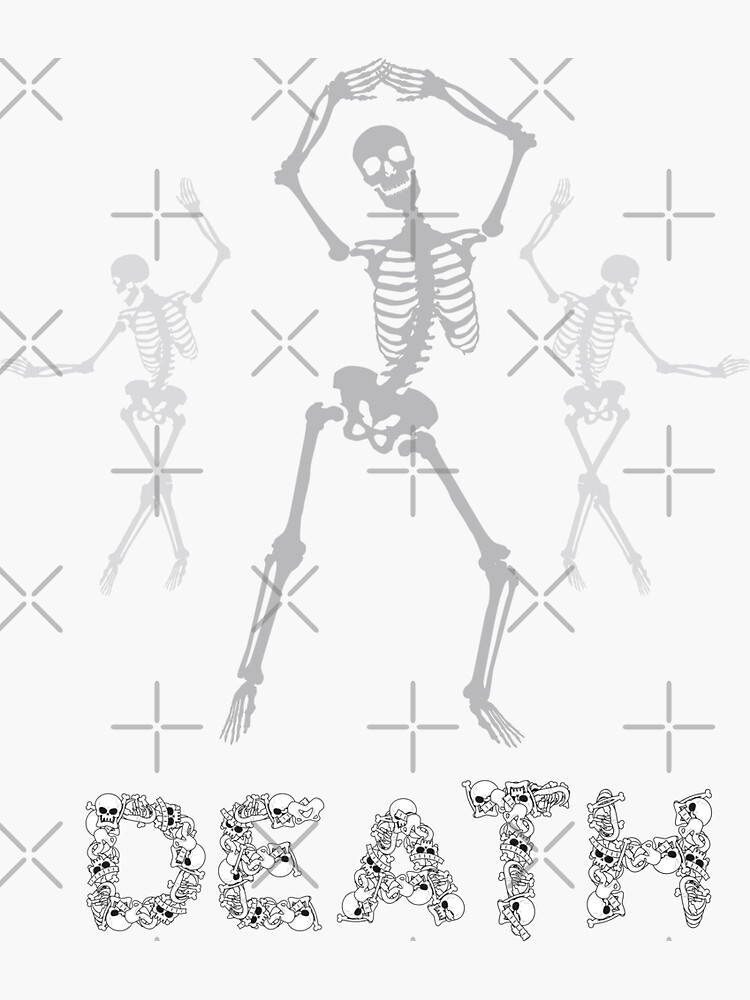 "Dance With Death" Sticker for Sale by CorneliusDesign | Redbubble