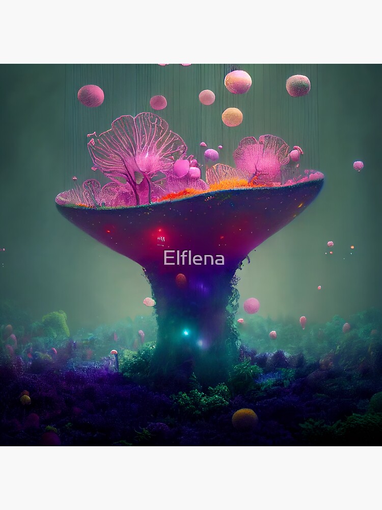 "Underwater series - Artistic Coral Tree" Sticker for Sale by Elflena ...