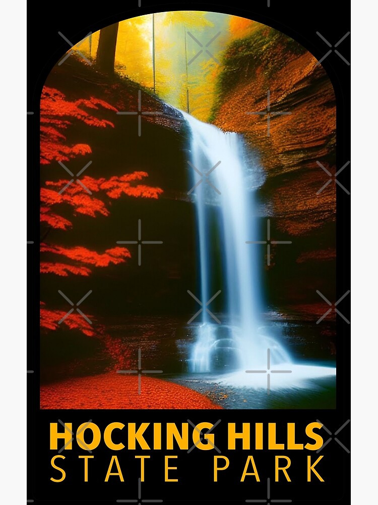 "Hocking Hills" Poster for Sale by CattlettArt | Redbubble
