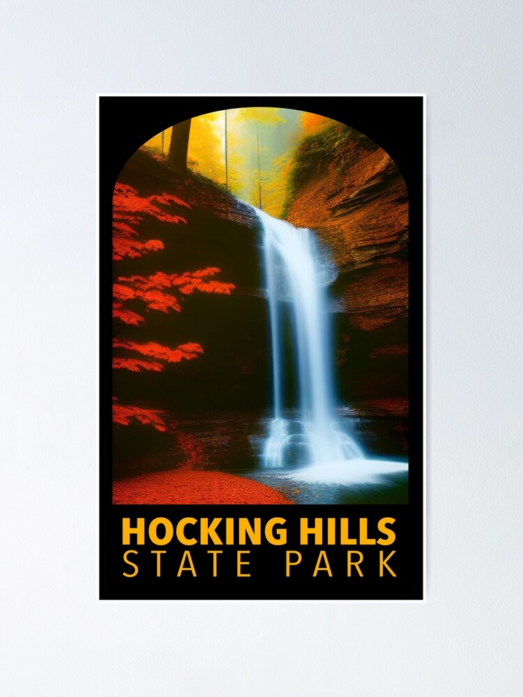 "Hocking Hills" Poster for Sale by CattlettArt | Redbubble