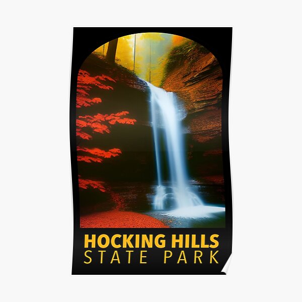 "Hocking Hills" Poster for Sale by CattlettArt | Redbubble