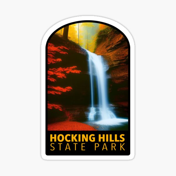 "Hocking Hills" Sticker for Sale by CattlettArt | Redbubble