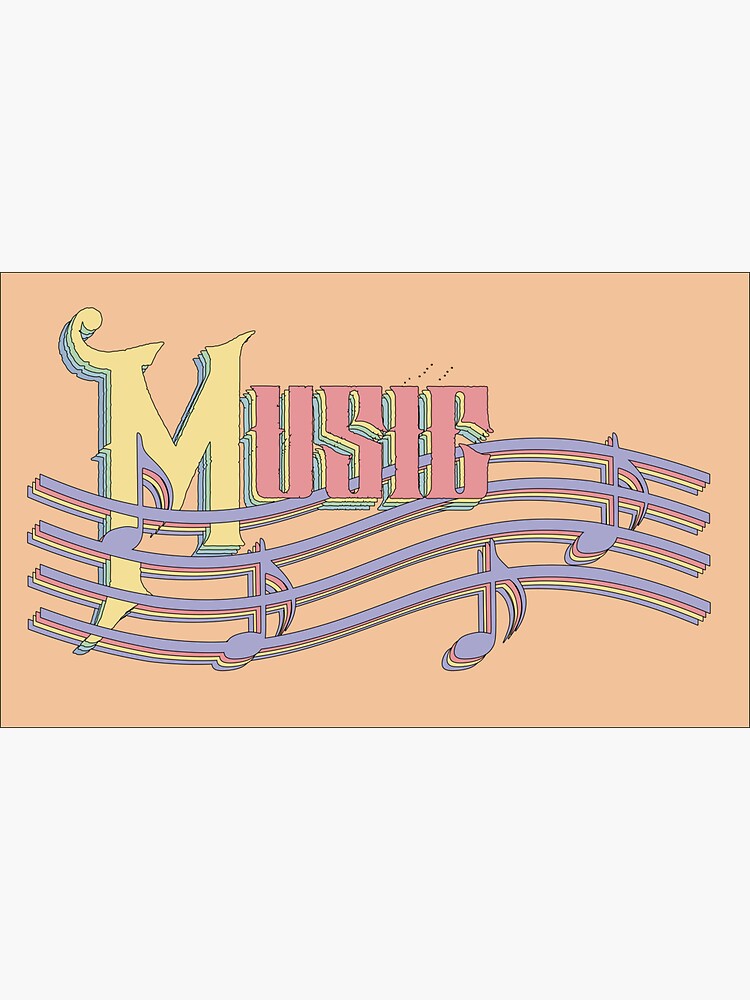 "Colorful Magic Music Notes" Sticker for Sale by ota-ota | Redbubble