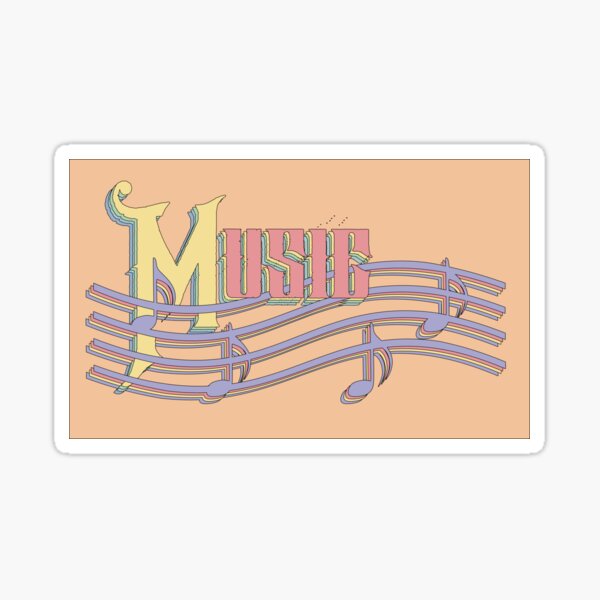 "Colorful Magic Music Notes" Sticker for Sale by ota-ota | Redbubble