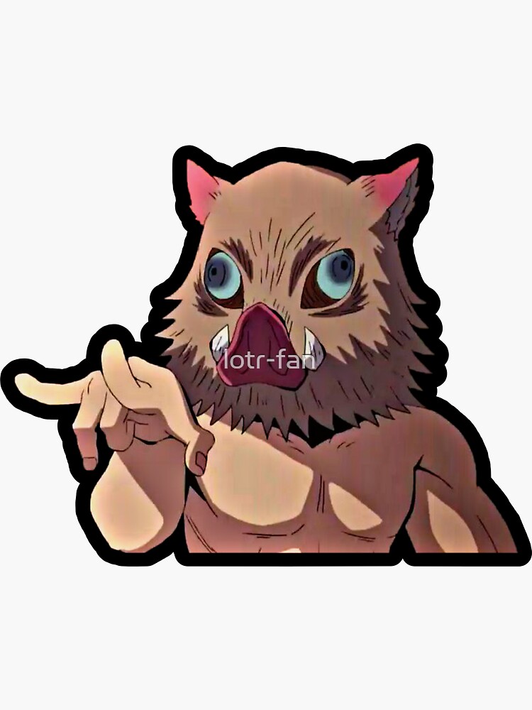 Inosuke ~ Demon Slayer Sticker For Sale By Lotr Fan Redbubble