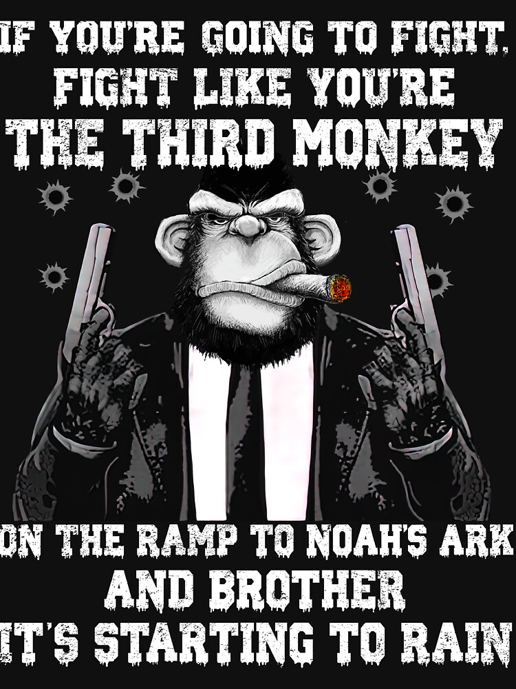 "Third Monkey" T-shirt for Sale by nancytconnelly | Redbubble | if ...
