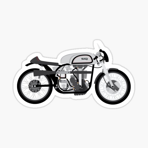 "Manx Norton Racing Motorcycle" Sticker for Sale by StudioFloyd | Redbubble