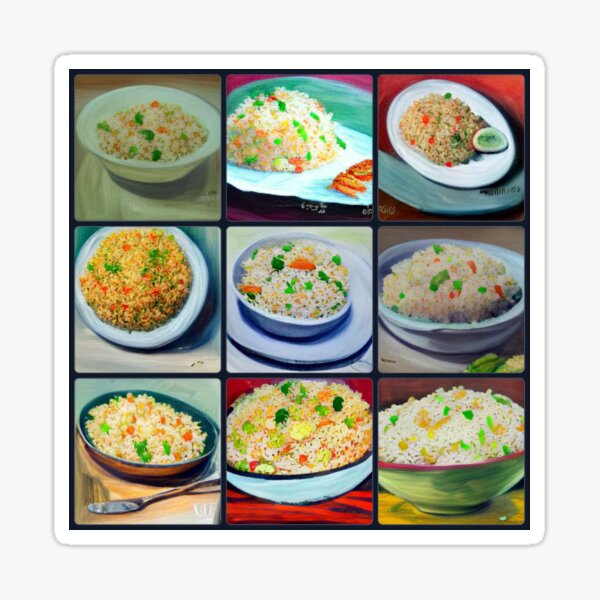 "Fried Rice Pack" Sticker for Sale by CinderPress | Redbubble