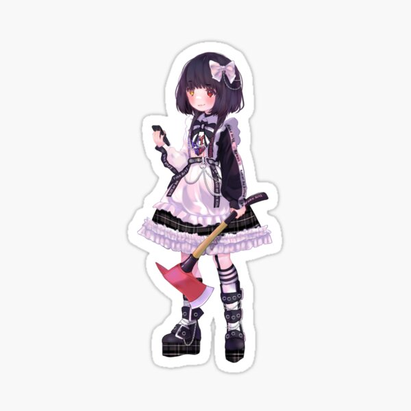 "Maid girl " Sticker for Sale by fake-artz | Redbubble