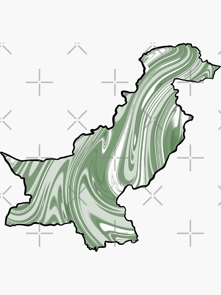 "Pakistan Map" Sticker for Sale by HamzCreative | Redbubble