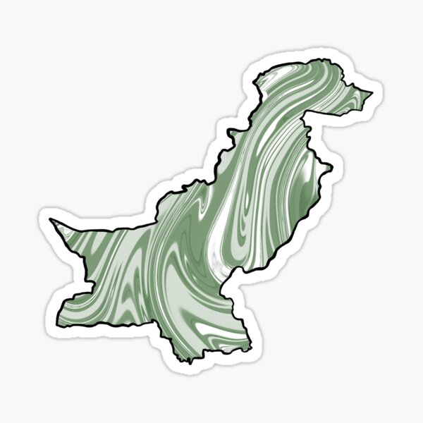 "Pakistan Map" Sticker for Sale by HamzCreative | Redbubble
