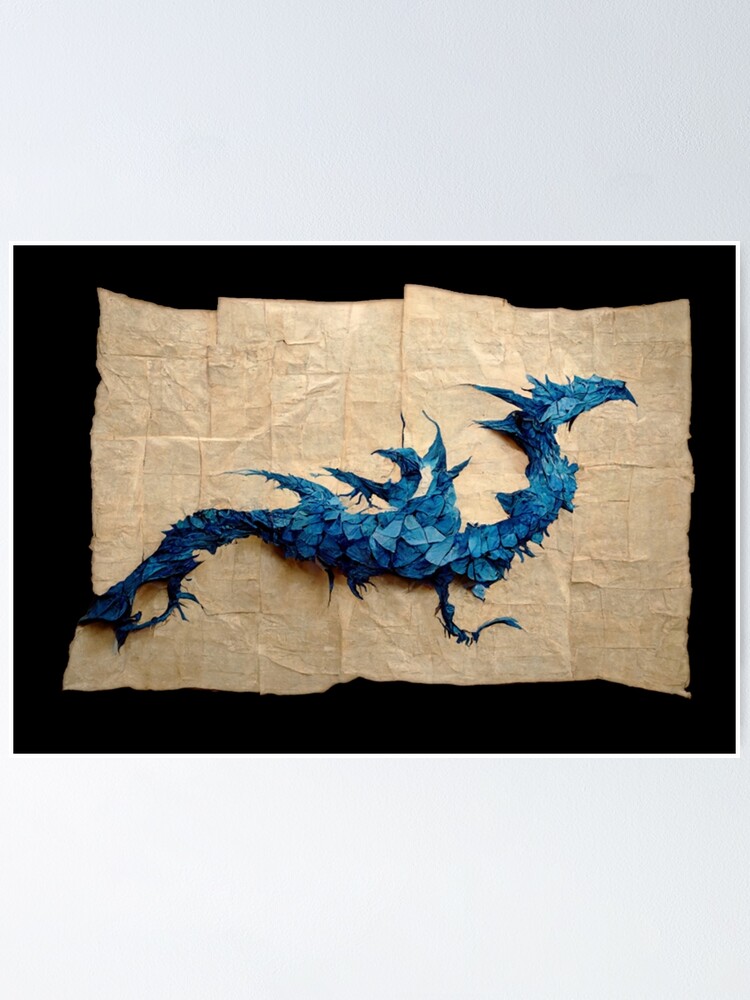 "Banner of the Paper Dragon" Poster for Sale by SaltyPork | Redbubble