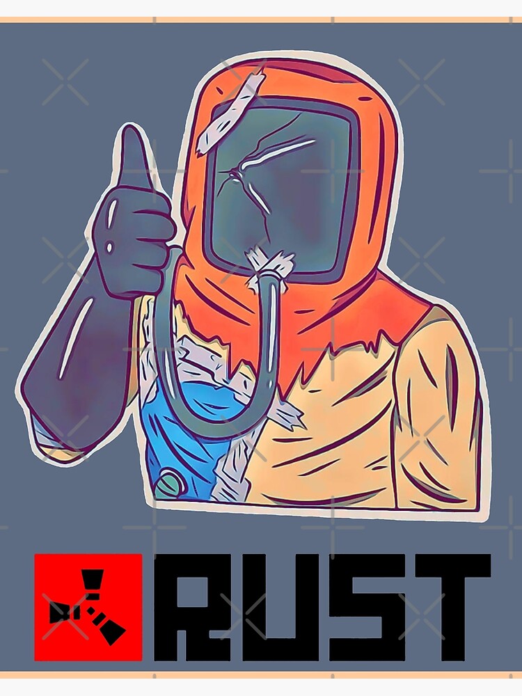 "Rust Game Poster Prints Hazmat Suit" Art Board Print for Sale by ...
