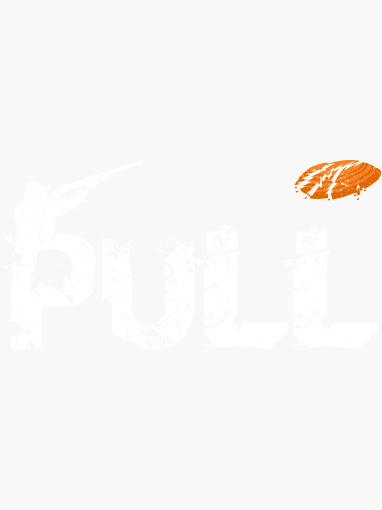 "Clay pigeon shooting clay pigeon shooting pull" Sticker for Sale by ...