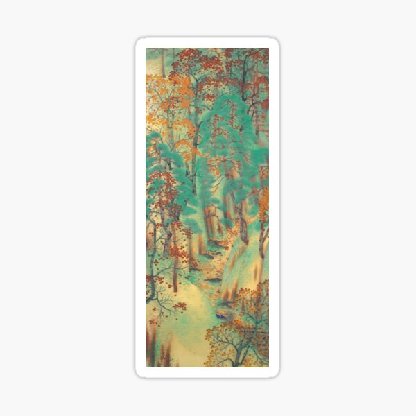 "Yokoyama Taikan - Way to Atago, 1921" Sticker by fineearth | Redbubble