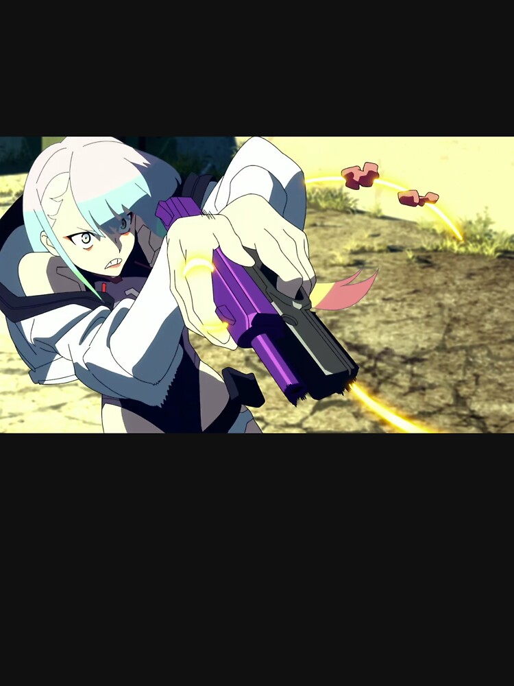 "Cyberpunk edgerunner sad Shoot" Essential T-Shirt for Sale by ...