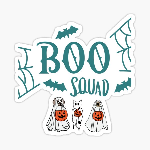 "Boo Squad" Sticker for Sale by FortoonStore | Redbubble