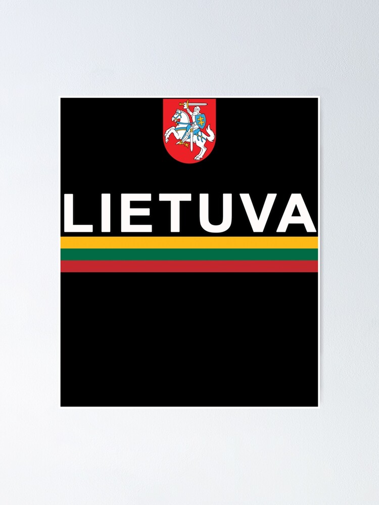 "Lithuanian lietuva national soccer jersey" Poster for Sale by ...