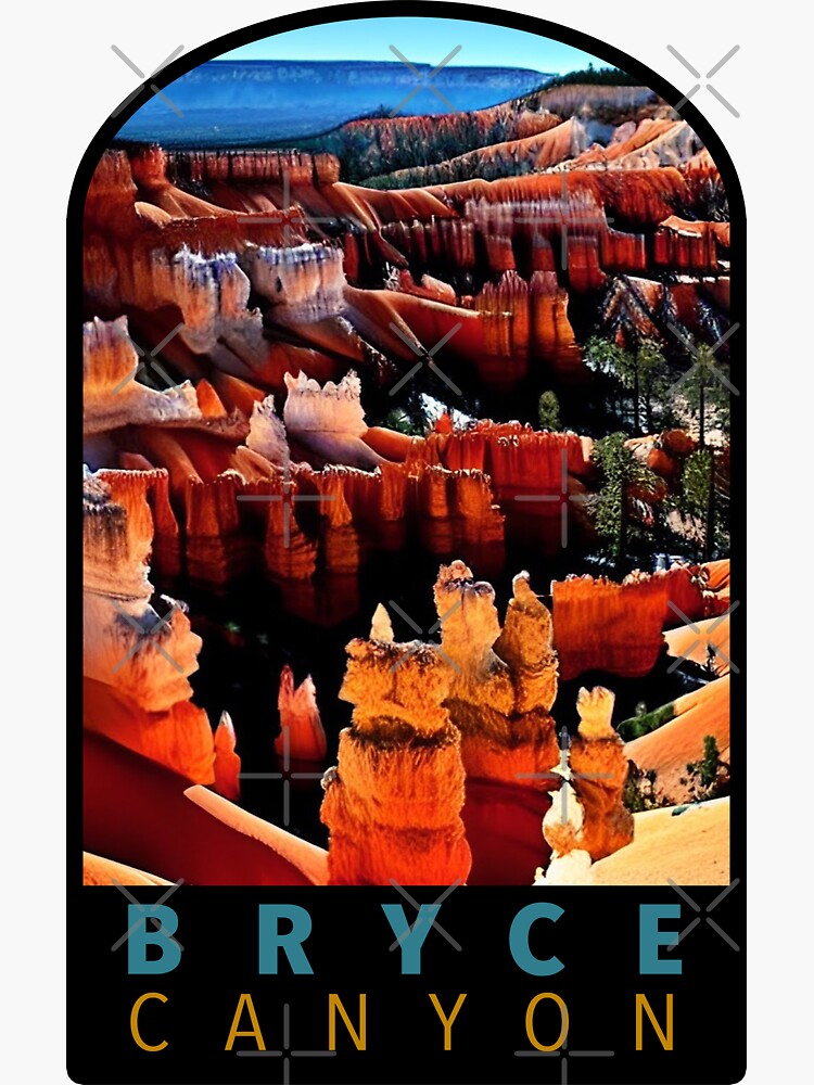 "Bryce Canyon" Sticker for Sale by CattlettArt | Redbubble